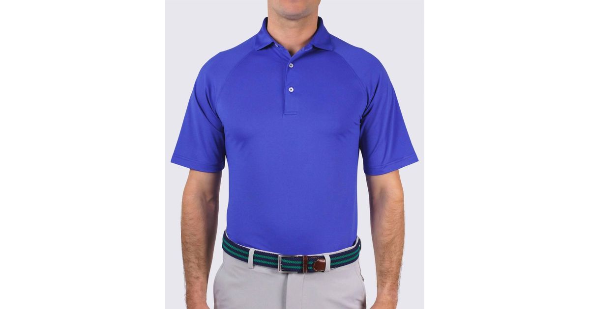 Turtleson Chase Performance Polo Shirt in Blue for Men | Lyst