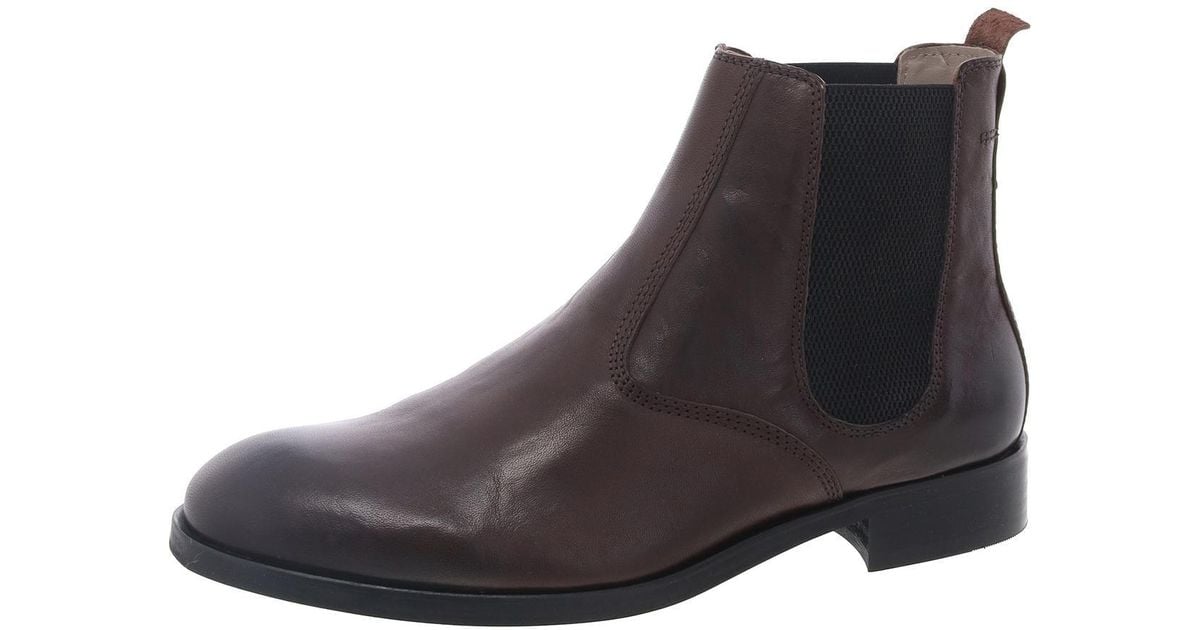AllSaints Gus Boot Leather Chelsea Boots in Brown for Men | Lyst