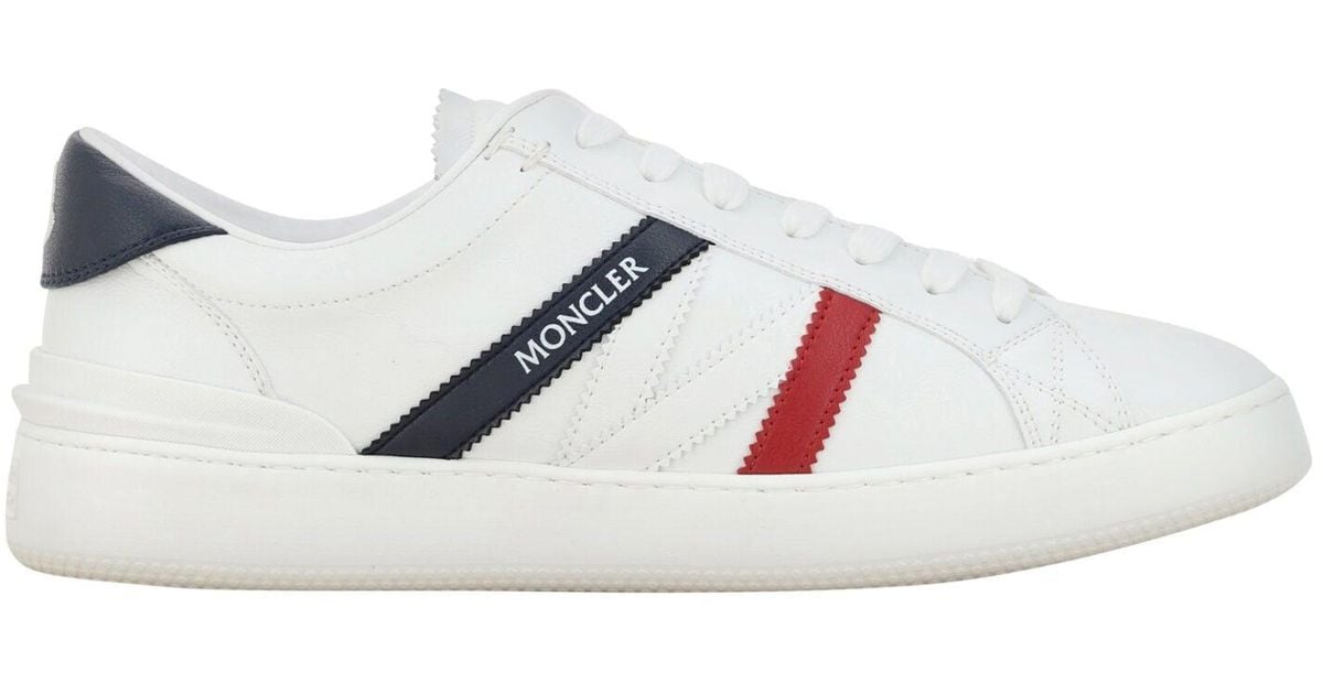 Moncler Elegant Monaco M Sneakers in White for Men | Lyst