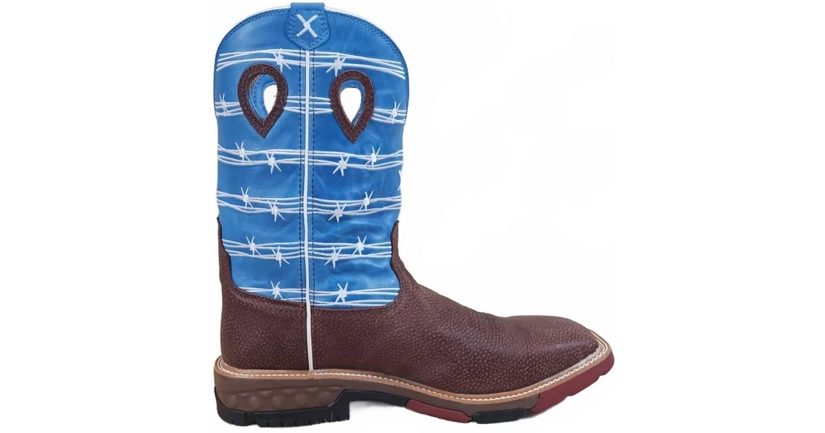 Twisted X Work Boot in Blue for Men | Lyst