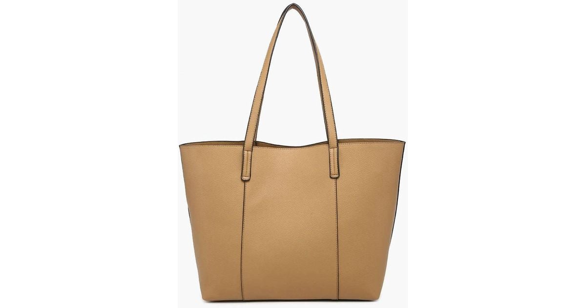Jen & Co. Millie Classic Paneled Tote Bag in White | Lyst