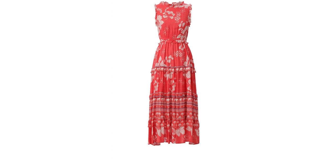Emily Lovelock Rachel Dress in Red | Lyst