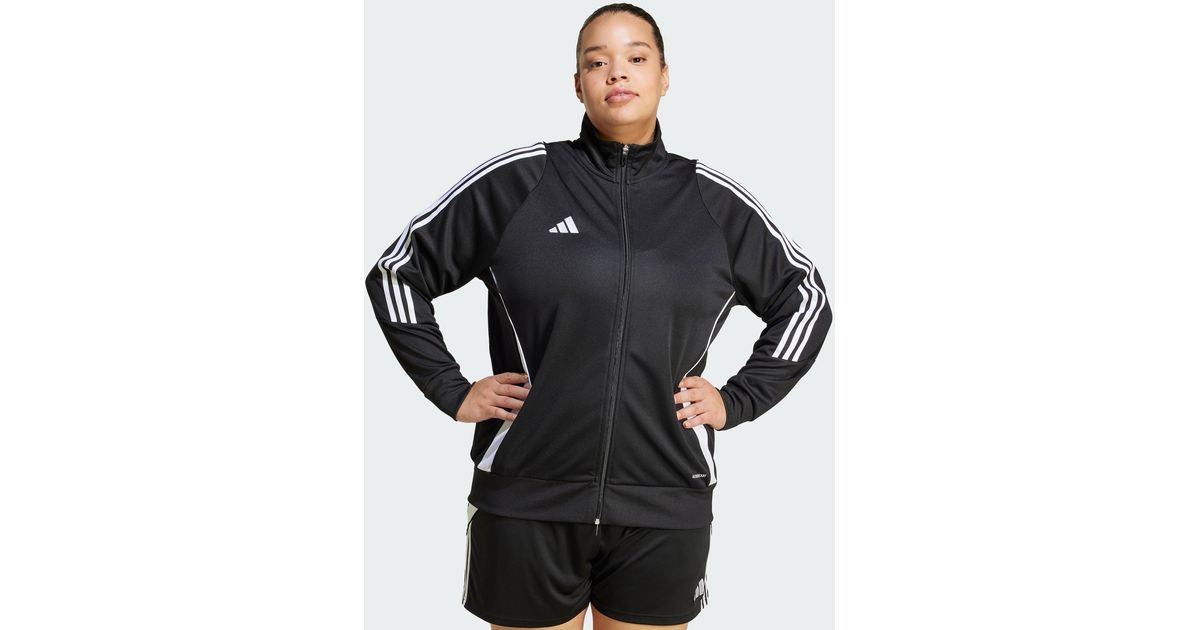 adidas Tiro 24 Training Jacket (Plus Size) in Black | Lyst