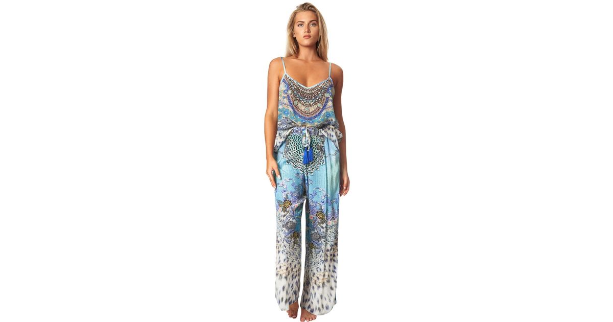 La Moda Clothing Crush 2 Piece Pant Set in Blue | Lyst