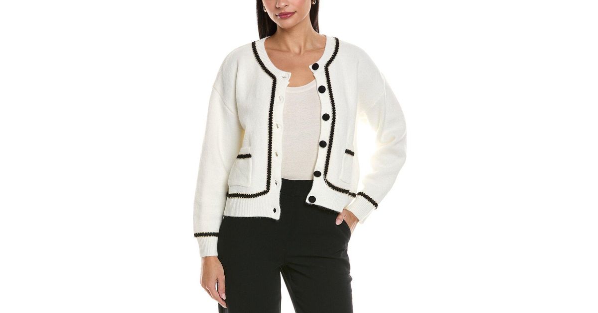 ANNA KAY Florencia Cashmere-Blend Cardigan in Natural | Lyst