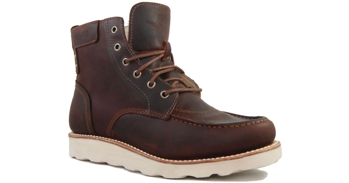 SUPERLAMB Dzo Leather Ankle Chukka Boots in Brown for Men | Lyst