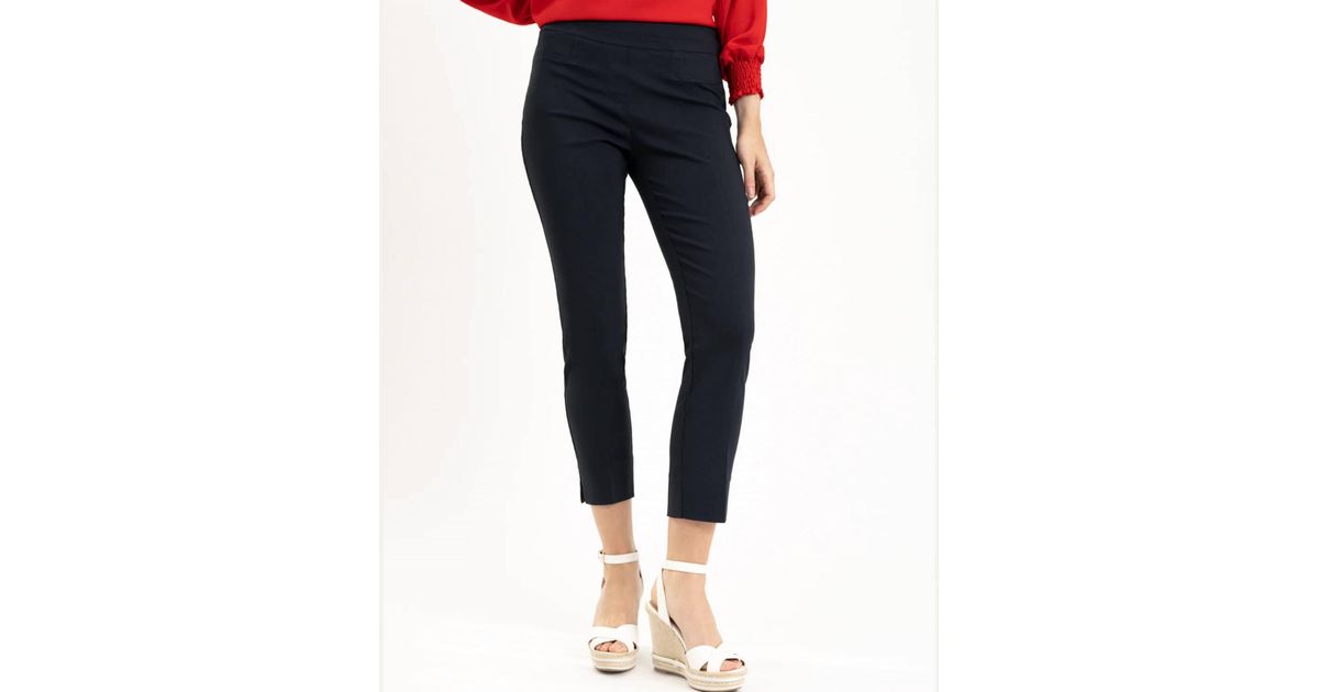 Renuar Cigarette Style Ankle Pants in Blue | Lyst
