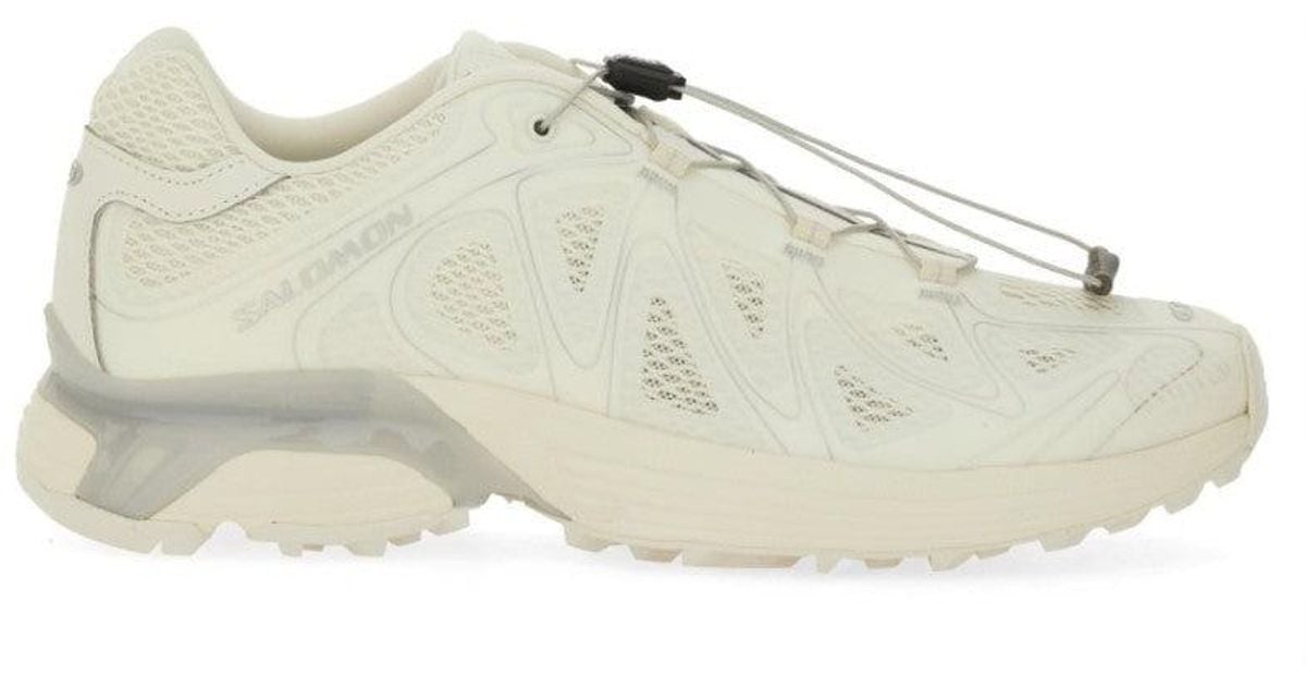 Salomon Monochromatic Light Sneakers With Quick-Lace System in White ...