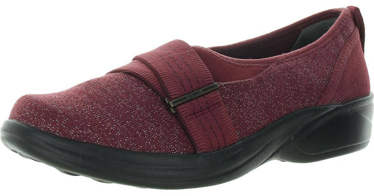 Bzees Niche Ii Memory Foam Arch Support Round-Toe Shoes in Purple | Lyst
