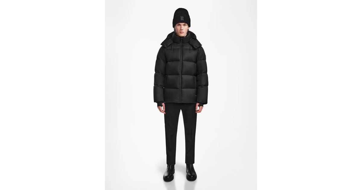 Rudsak Daniel M Matte Down Puffer in Black for Men | Lyst