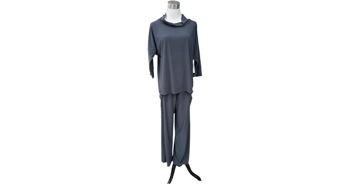 Sympli Flounce Relaxed Cargo Pants in Blue | Lyst