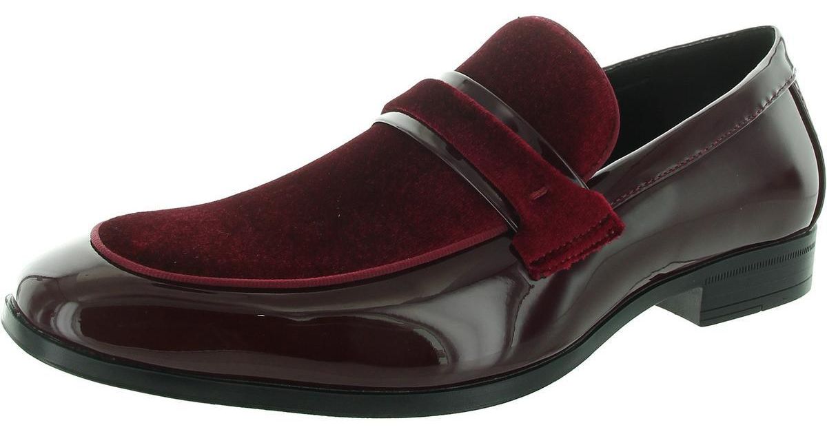 Stacy Adams Spratley Patent Moc Toe Loafers in Brown for Men | Lyst