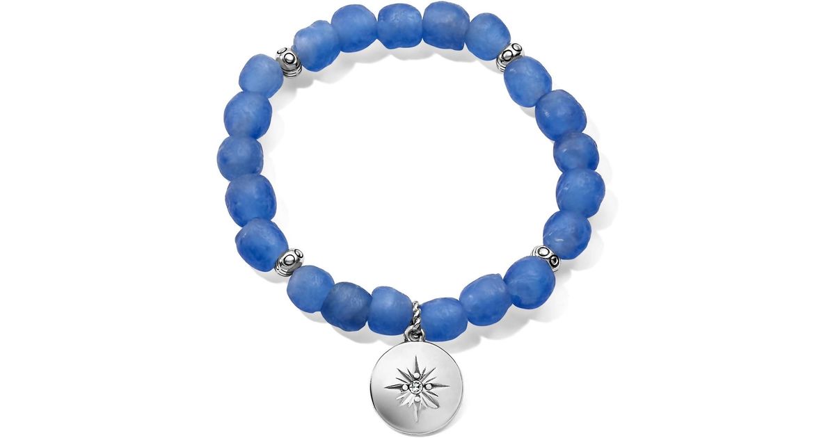 Brighton Sea Shore Compass Stretch Bracelet in Blue | Lyst