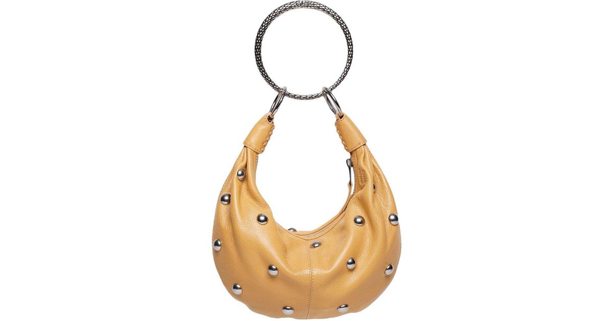 Walter Baker Miller Leather Mini Hobo in Natural | Lyst