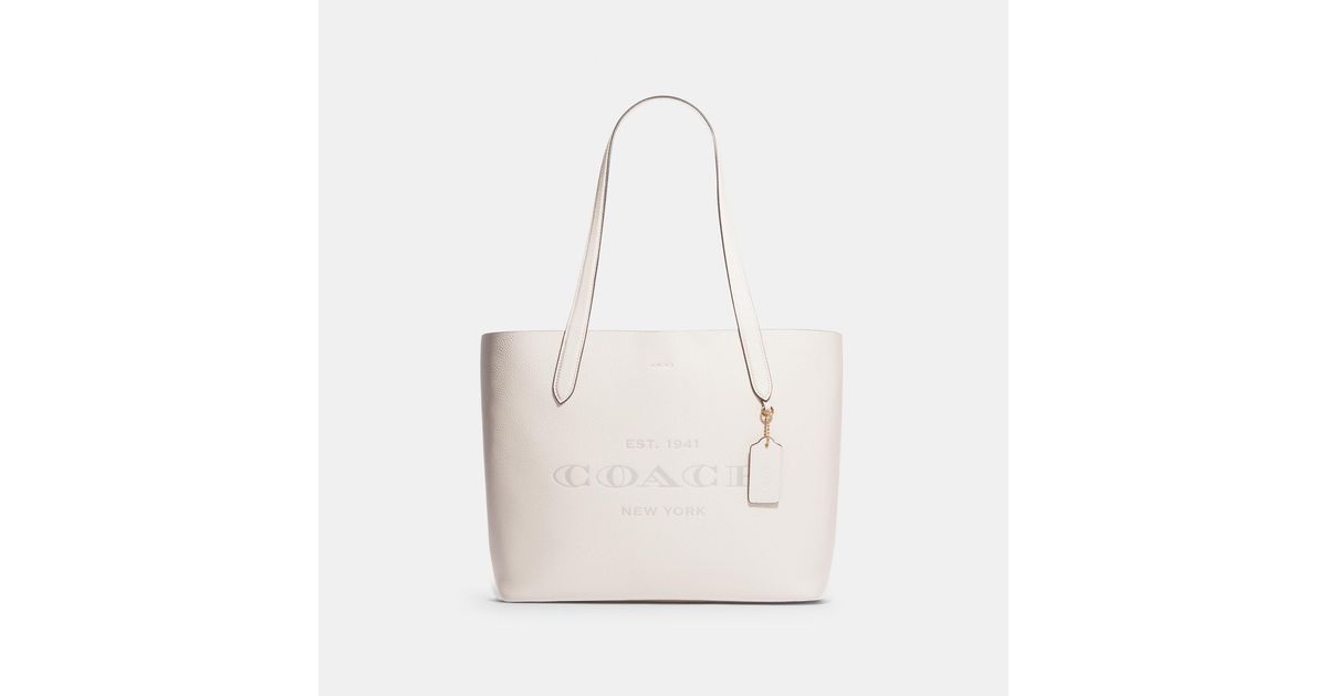 COACH Cameron Tote in White | Lyst