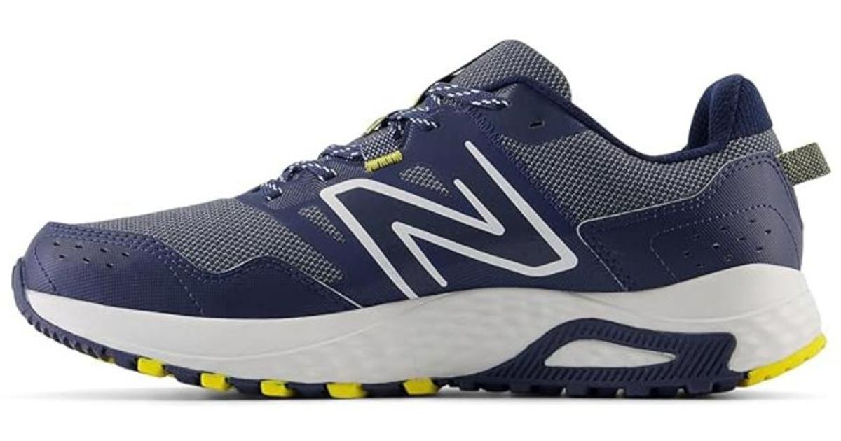 New Balance , Mt410v8 Trail Running Shoe, Nb Navy/arctic Grey/nb Navy ...