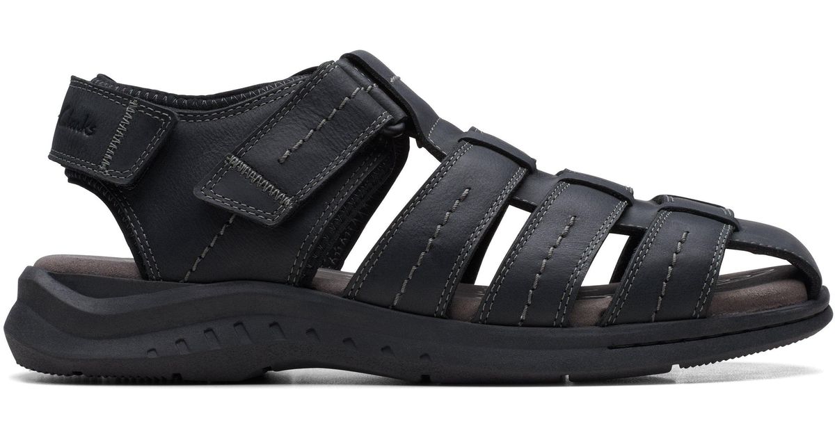Clarks Walkford Fish in Black for Men | Lyst