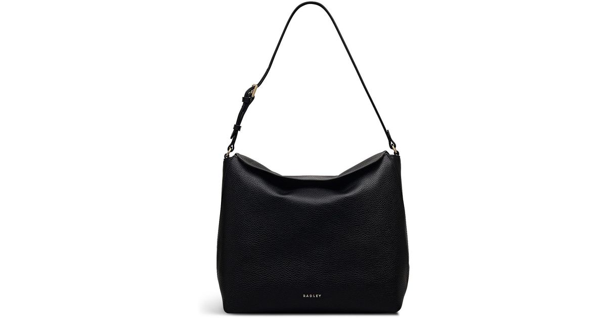 Radley City Road Large Flapover Shoulder Bag in Black | Lyst