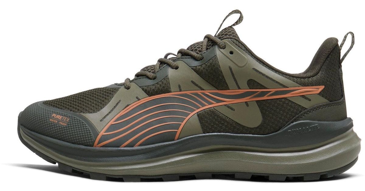 PUMA Waterproof Trail Running Sneakers in Brown | Lyst