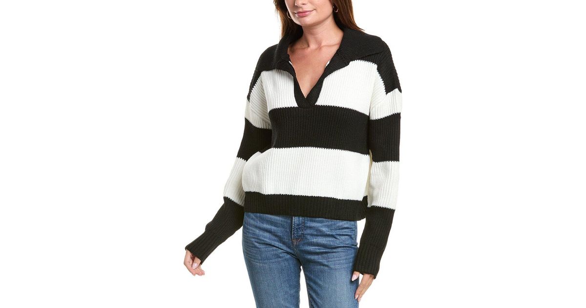 ANNA KAY Viscose Dropped-Shoulder Sweater in Black | Lyst
