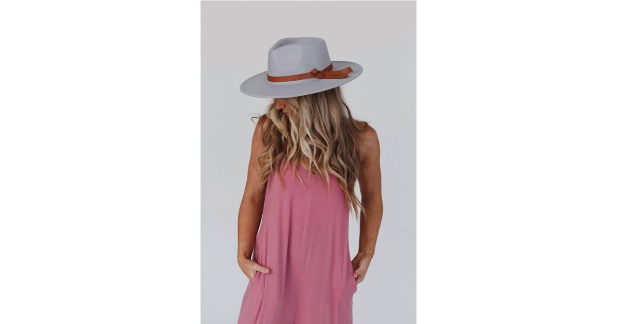 Three Bird Nest Bronco Wide Brim Hat in Gray | Lyst