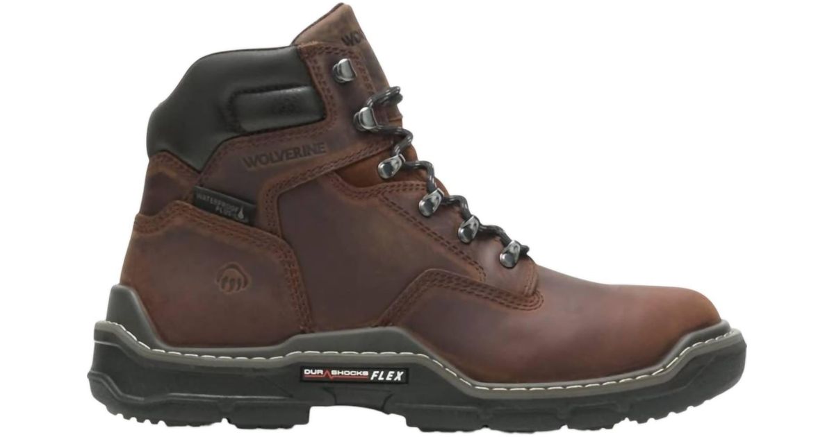 Wolverine Raider Durashck Construction Boots in Brown for Men | Lyst