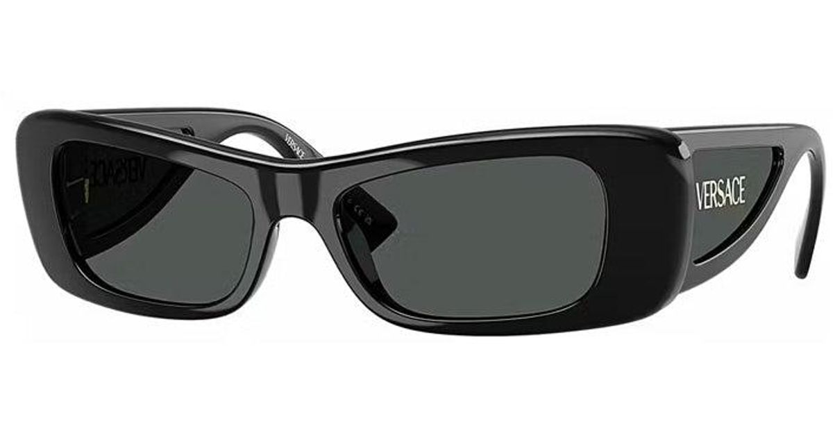 Versace Oval Full Rim, With A Frame And Dark Lens in Black | Lyst