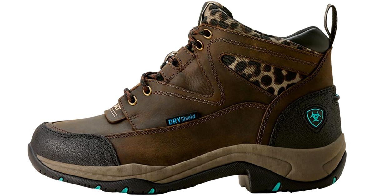 Ariat Terrain Waterproof Boots Chocolate Camo Leopard 10053734 in Brown ...