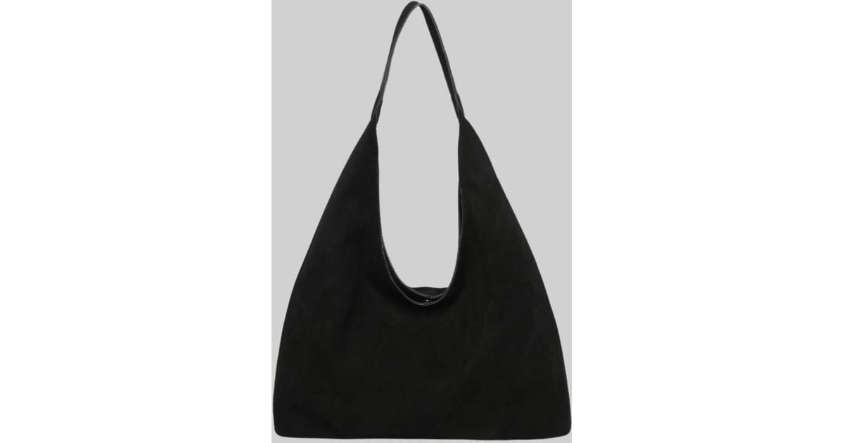 Moda Luxe Mira Oversized Suede Tote Bag in Black | Lyst