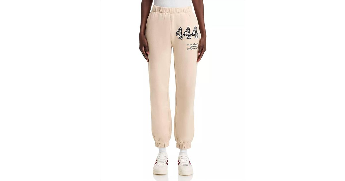 Vintage Havana Angel Number 444 Jogger With Patch in Natural | Lyst
