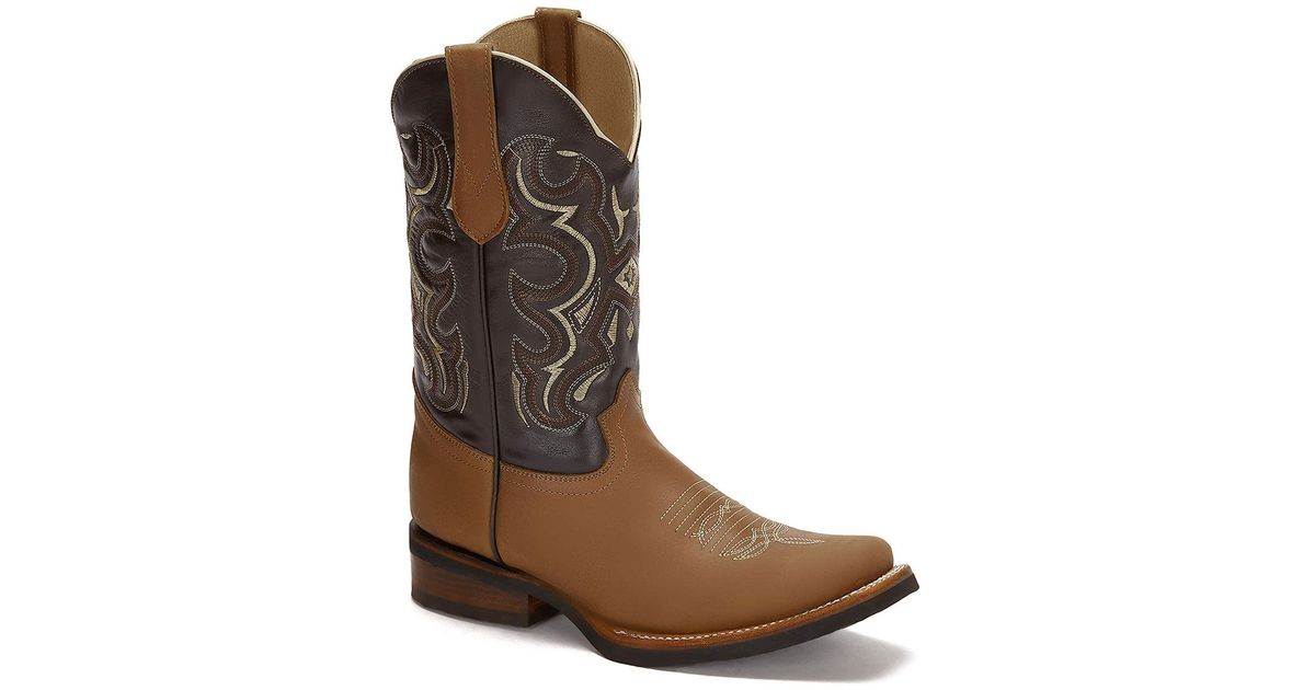 Forastero Leather Boots Western Cowboy in Brown for Men | Lyst
