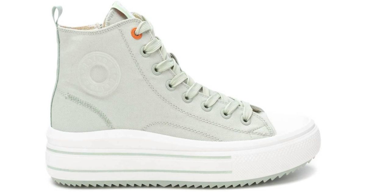 Xti High Top Canvas Sneakers in White | Lyst