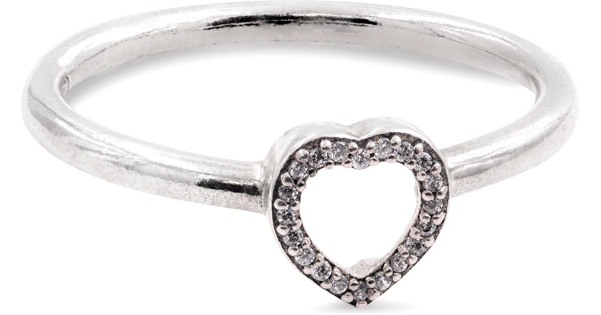 PANDORA Puzzle Heart Frame in Black | Lyst
