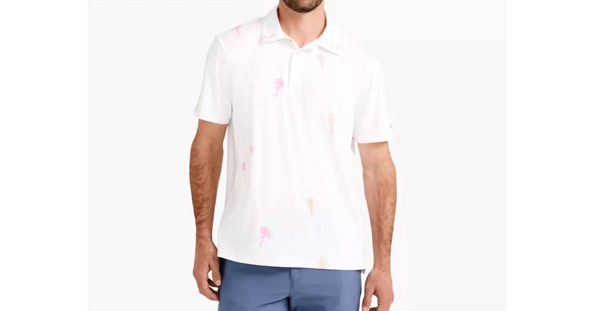 Chubbies The Keep Palm And Carry On Performance Polo in White for Men ...