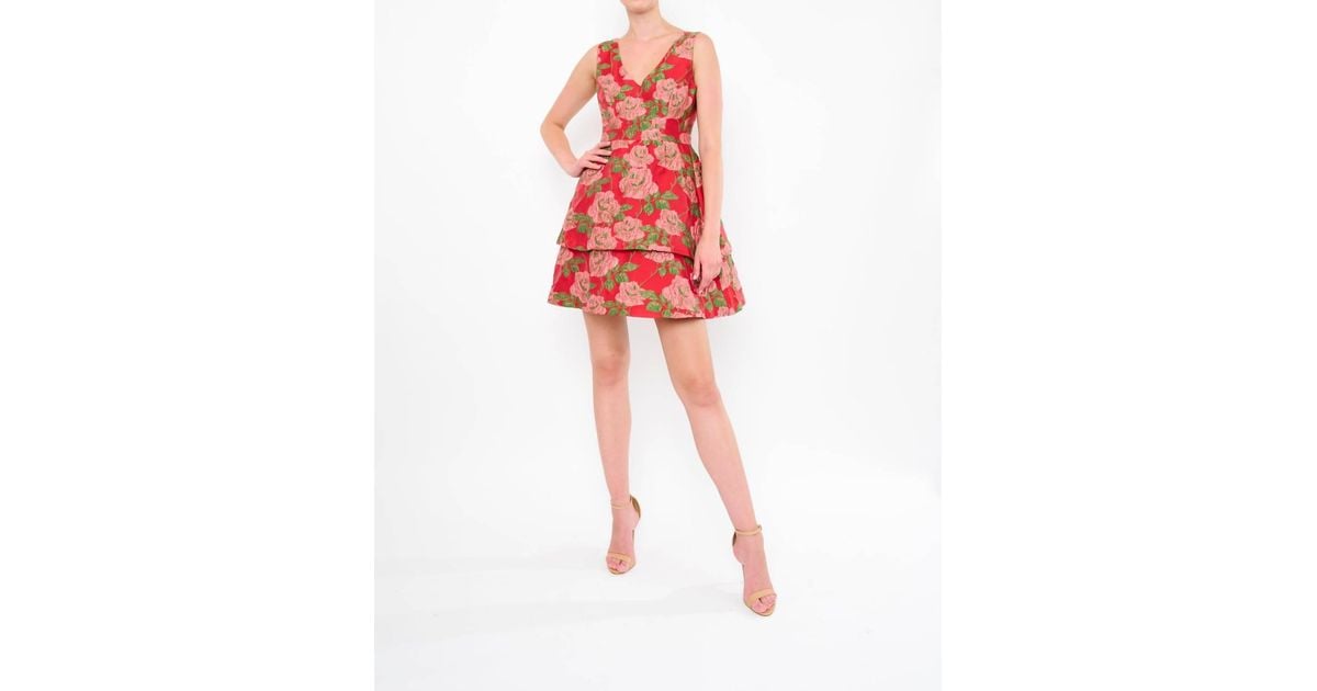 Flora Bea Terina Dress in Red | Lyst