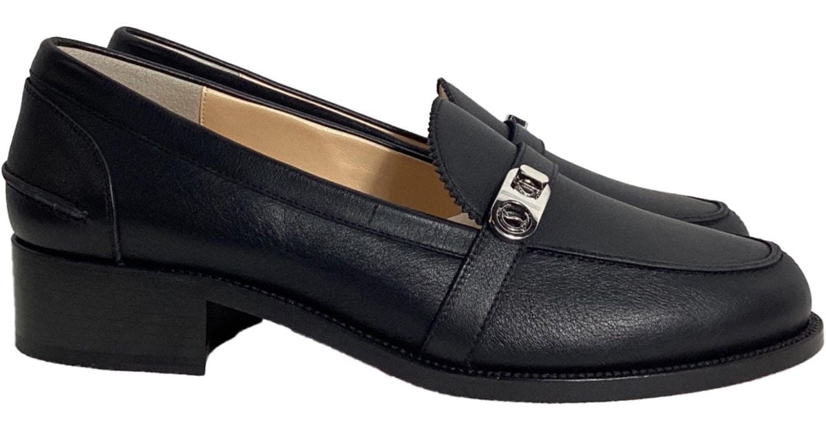 Christian Louboutin Lock Me Loafers in Blue | Lyst
