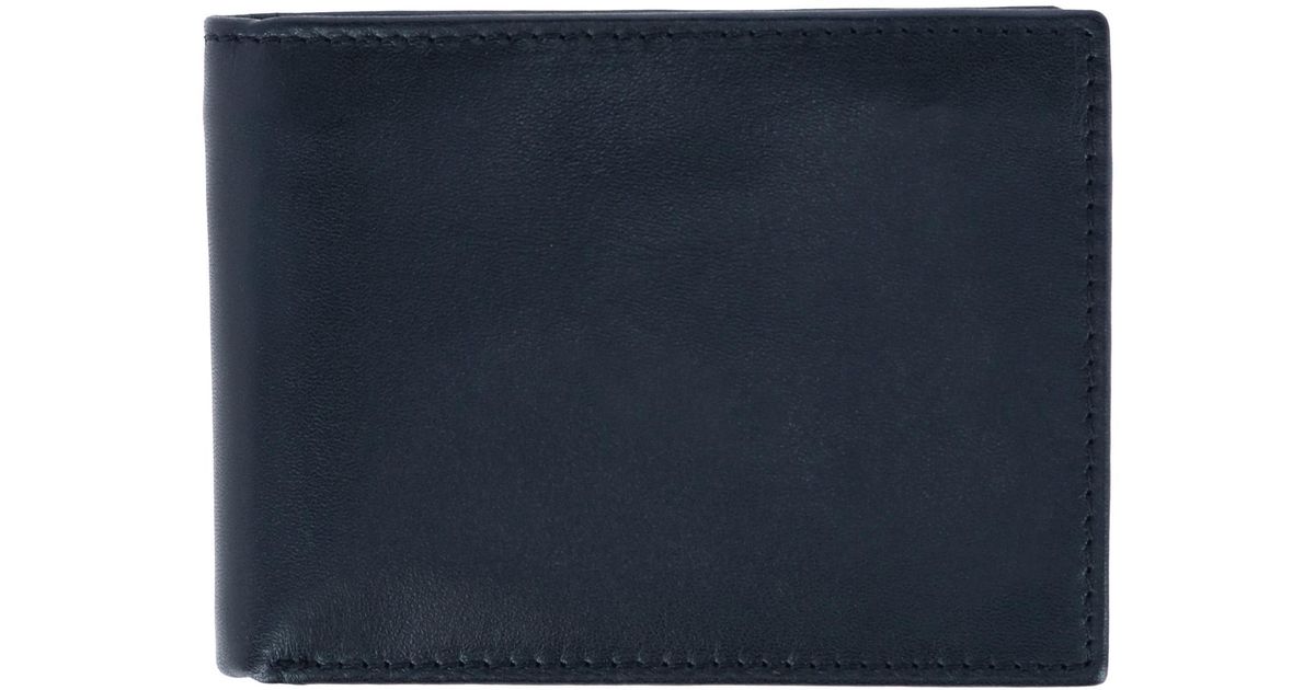 Dopp Leather Rfid Convertible Bifold Wallet With Snap Coin Pouch in ...