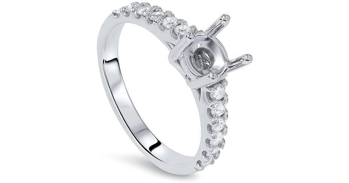 Pompeii3 1/2ct Si Diamond Engagement Ring Mount in Metallic | Lyst
