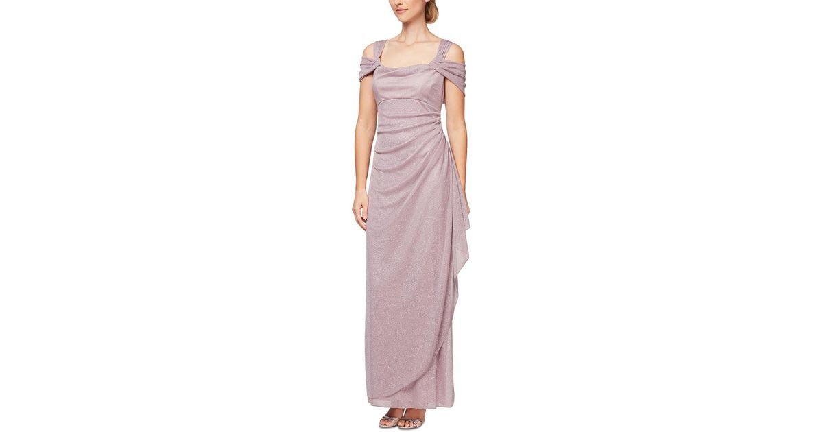 Alex Evenings Petites Glitter Prom Evening Dress in Purple | Lyst