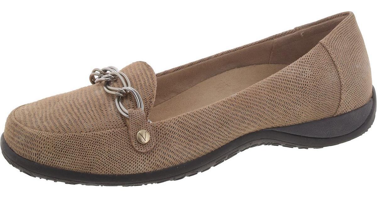 Vionic Leather Dress Loafers in Brown | Lyst