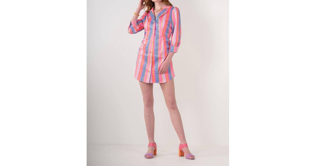 Emily Mccarthy Felicity Mini Dress in Pink | Lyst