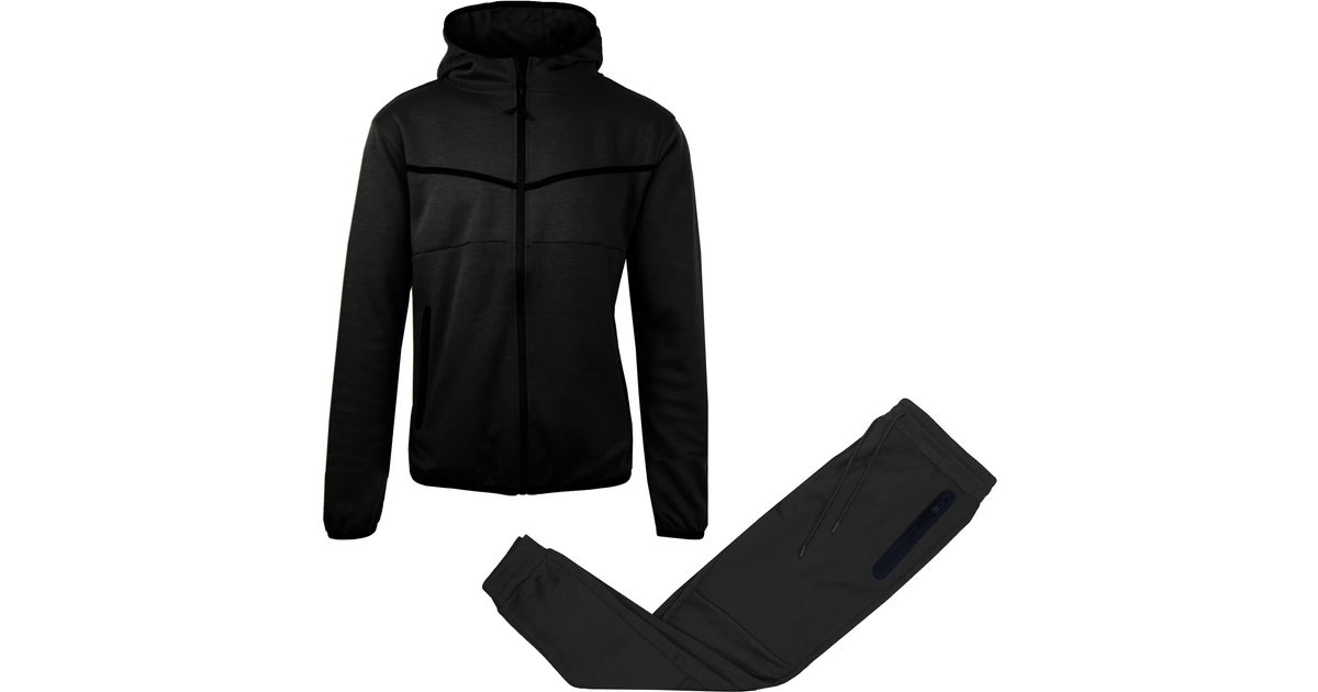 Galaxy By Harvic Tech Fleece Hoodie And Jogger 2 Piece Set in Black for ...