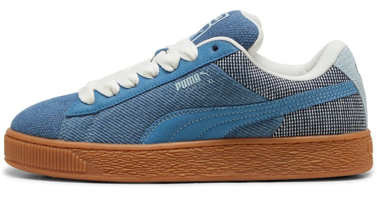 PUMA Suede Xl Denim Sneakers in Blue | Lyst