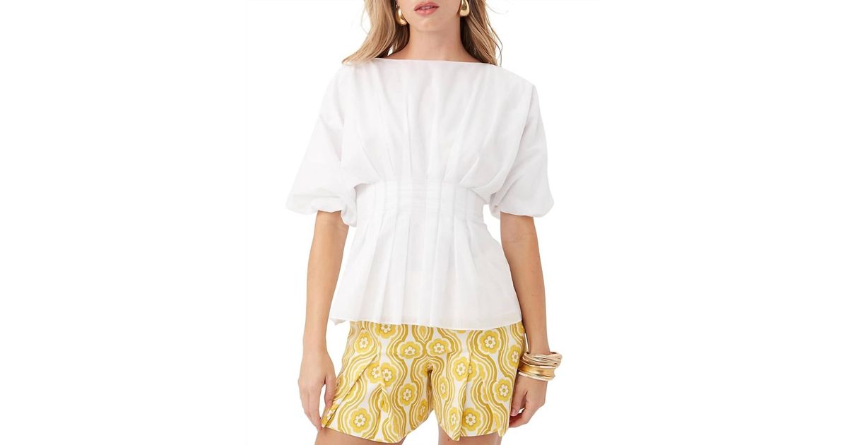 Trina Turk Gian 2 Top in White | Lyst