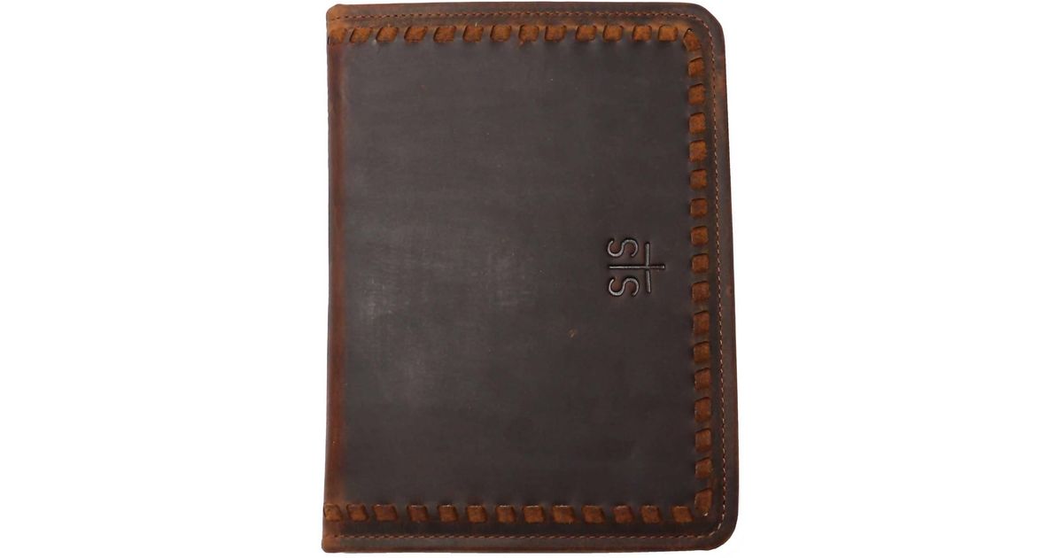 STS Ranchwear Catalina Croc Magnetic Wallet in Brown for Men | Lyst