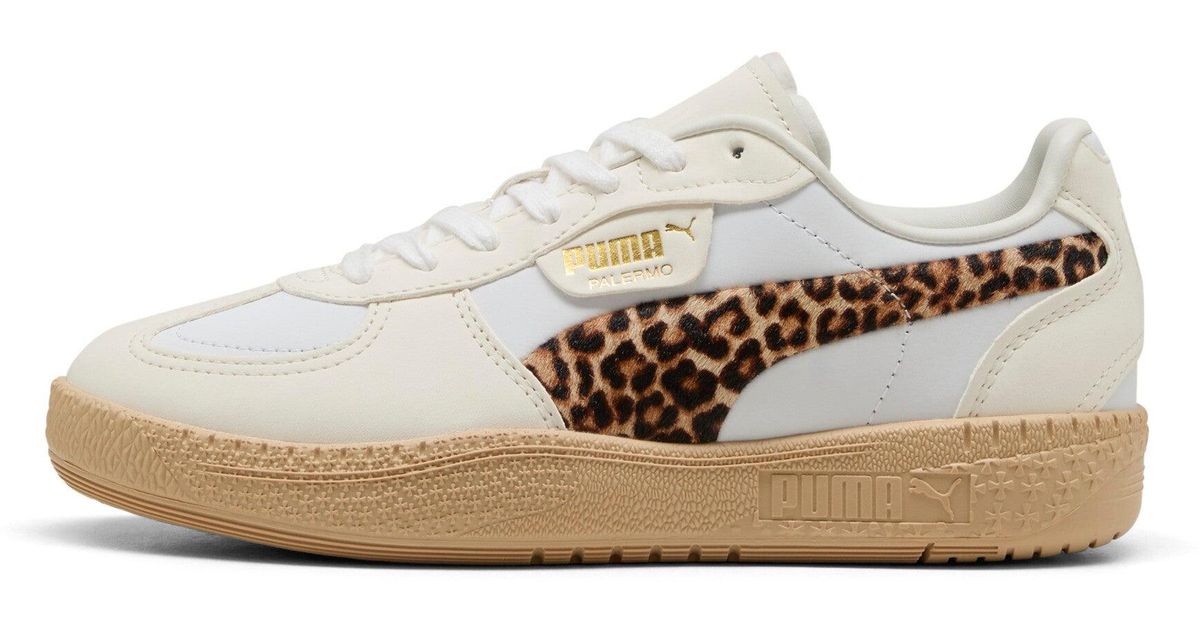 PUMA Palermo Moda Elevated Leo Sneakers in White | Lyst