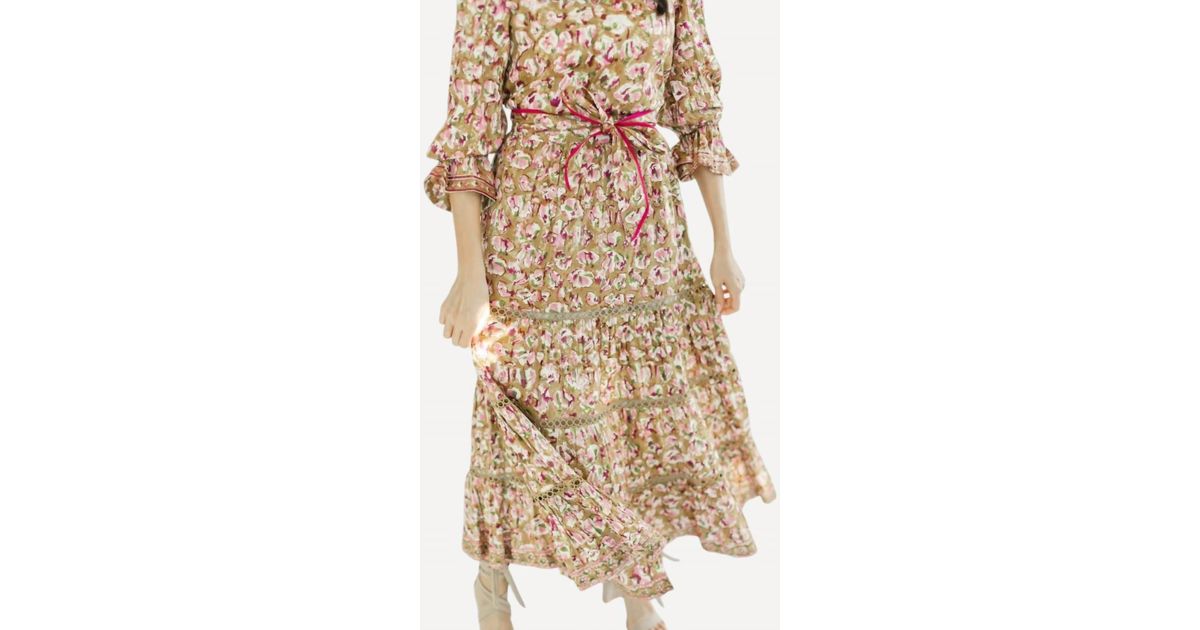 Clara the Label Wren Skirt in Natural | Lyst