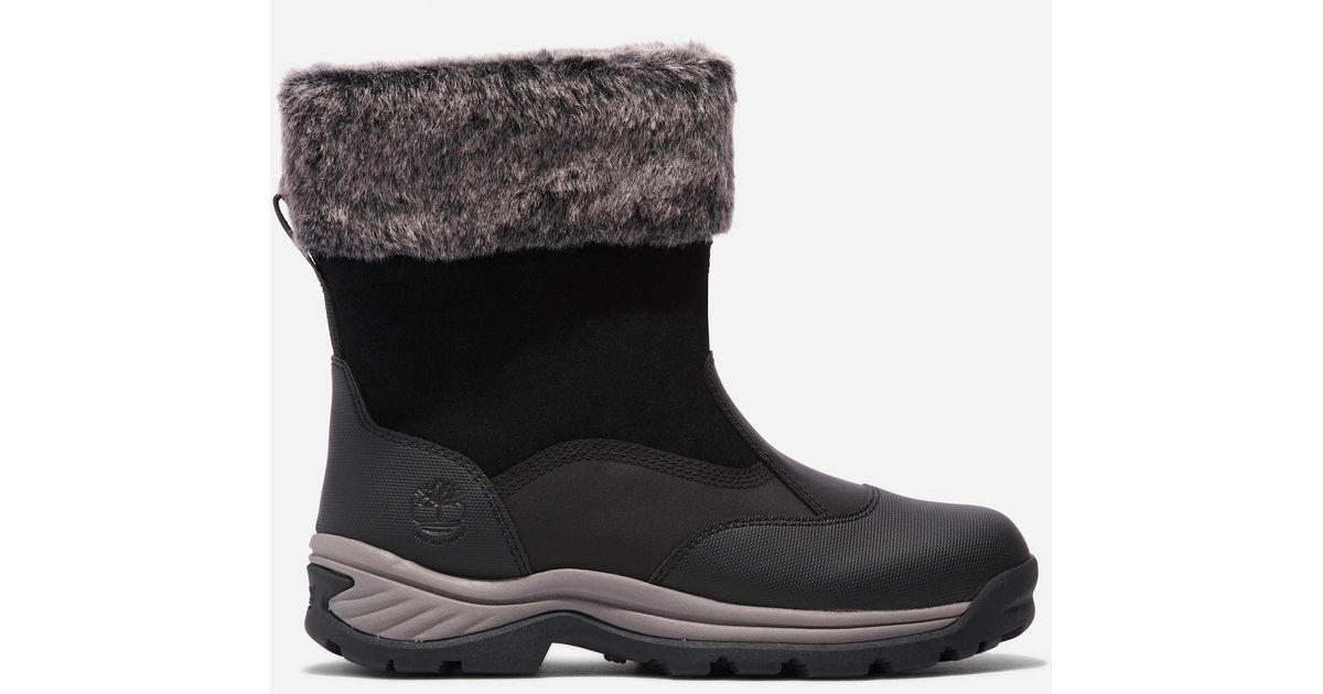 Timberland Ledge Mid Pull On Waterproof Snow Boot in Black | Lyst