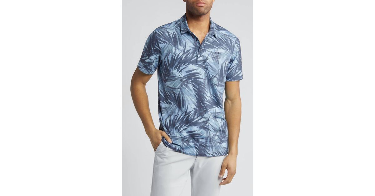 Travis Mathew Forest Reserve Polo Shirt in Blue for Men | Lyst