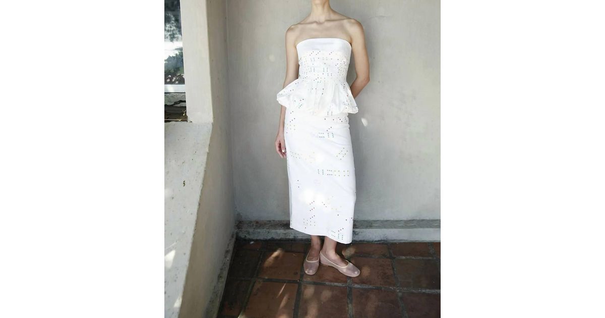 Project Adamo Bespoke Rummi Dress in Gray | Lyst